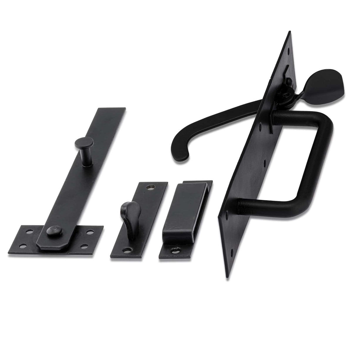 XFORT Black Suffolk Gate Latch, Garden Gate Latch, Door Catch