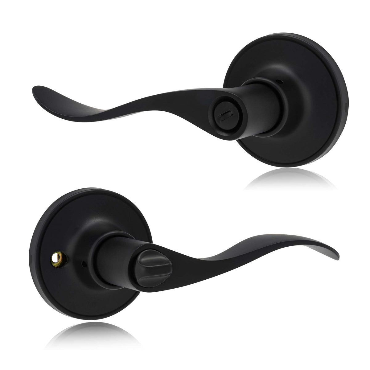 XFORT Cabriole Privacy Knob Set, Door Knob with Lock for Bathroom Door