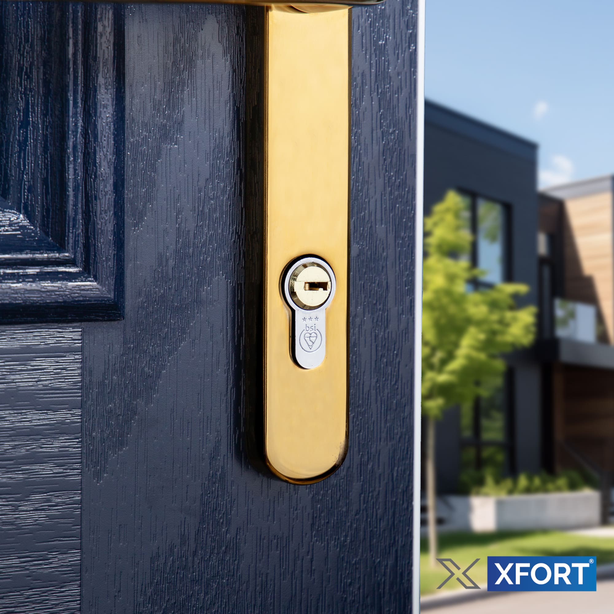 XFORT COLOSSUS 3 Star Keyed Alike Euro Cylinder Lock Dual Finish