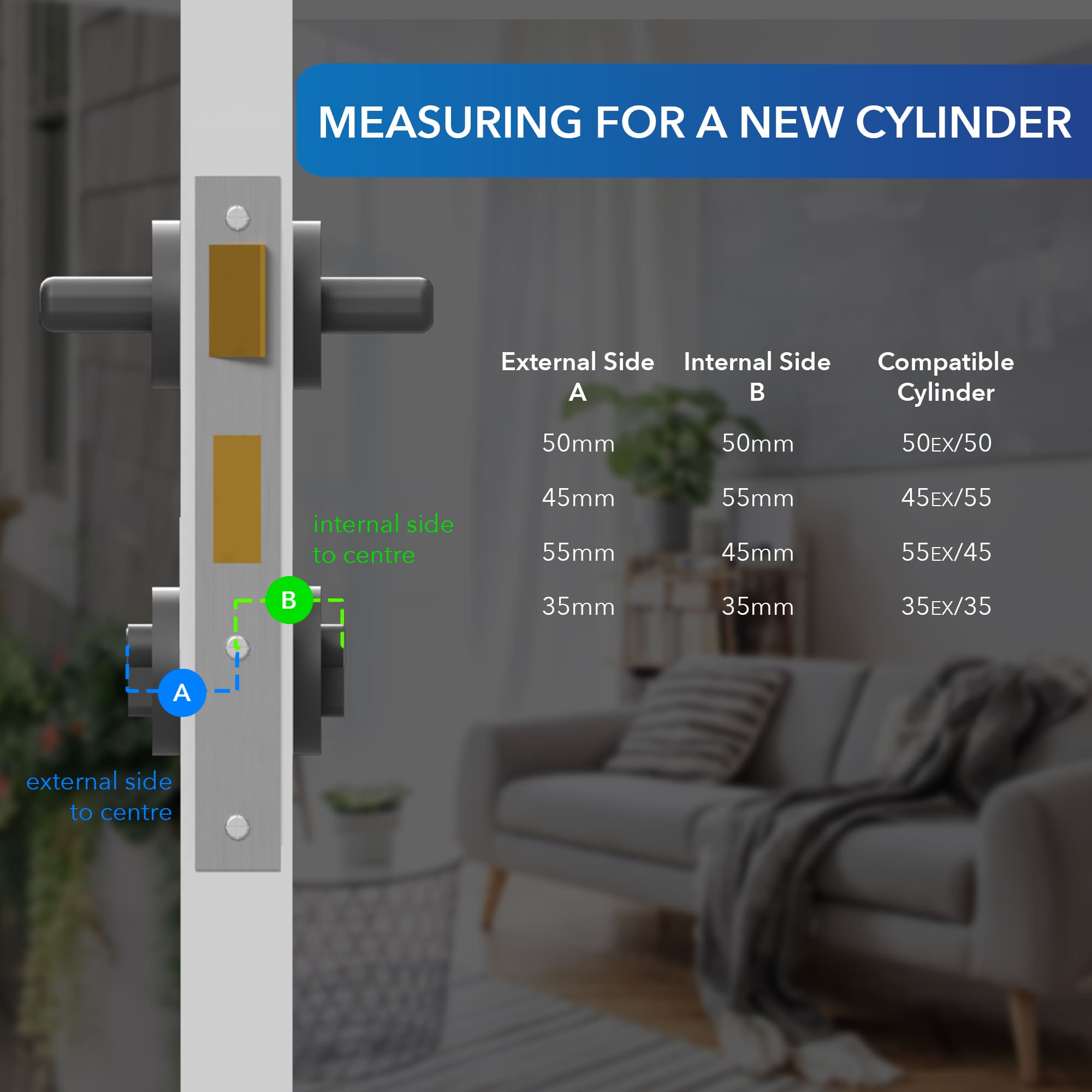 XFORT COLOSSUS 3 Star Keyed Alike Euro Cylinder Lock Dual Finish